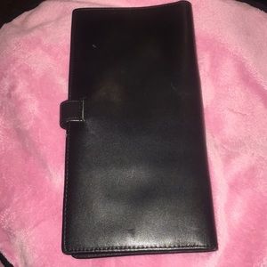 George | Bags | Hearse Big Wallet Or Billfold Black Leather | Poshmark